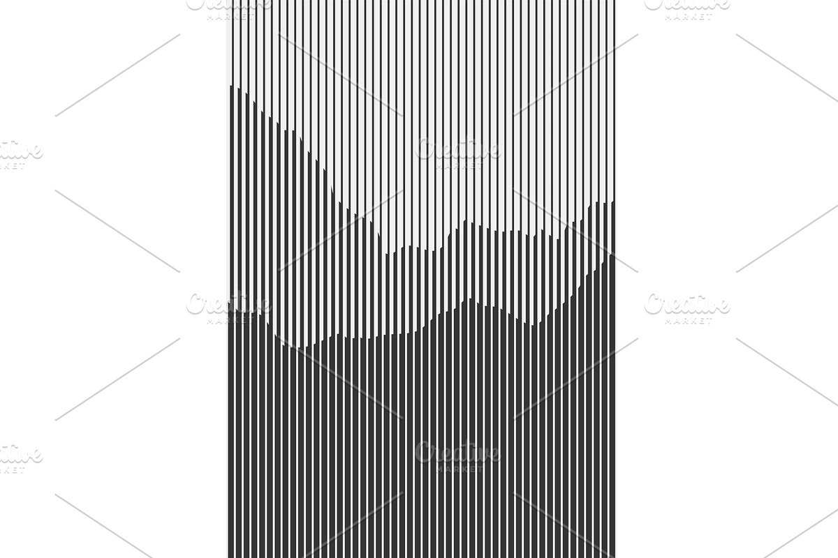 Minimal 20s geometric design poster, an Object Graphic by C Design Studio