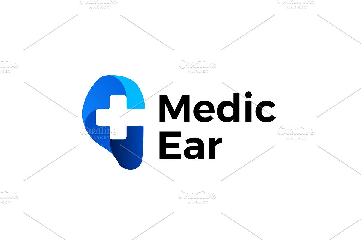 Ear Health Medical Logo Vector Icon, a Templates & Theme by VSTRD TYPEWORKS