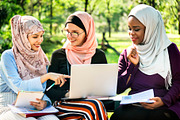 Group of islamic friends discussing, a Person Photo by rawpixel
