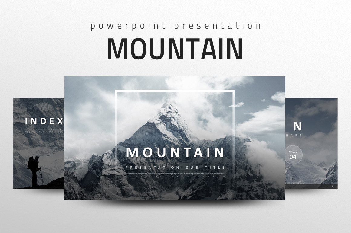Mountain PPT, a Presentation Template by GoodPello