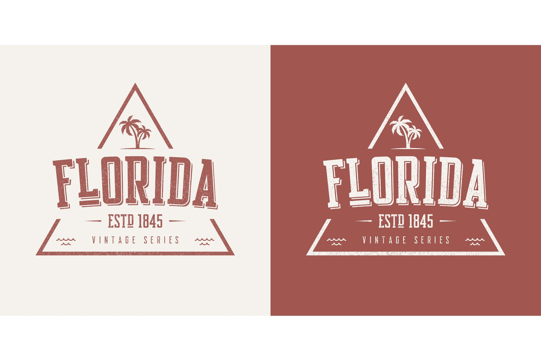 Florida state textured vintage vector t-shirt and apparel design, a ...