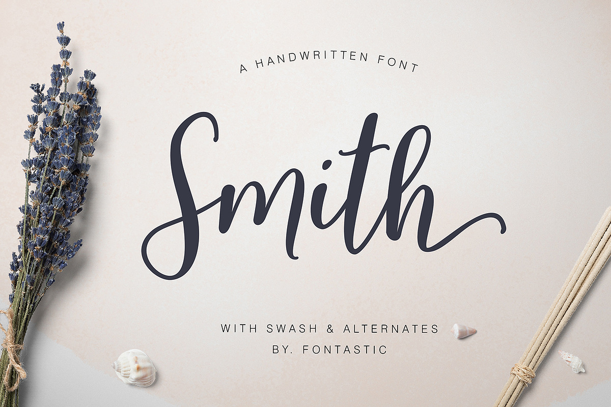 Smith, a Script Font by Fontastic