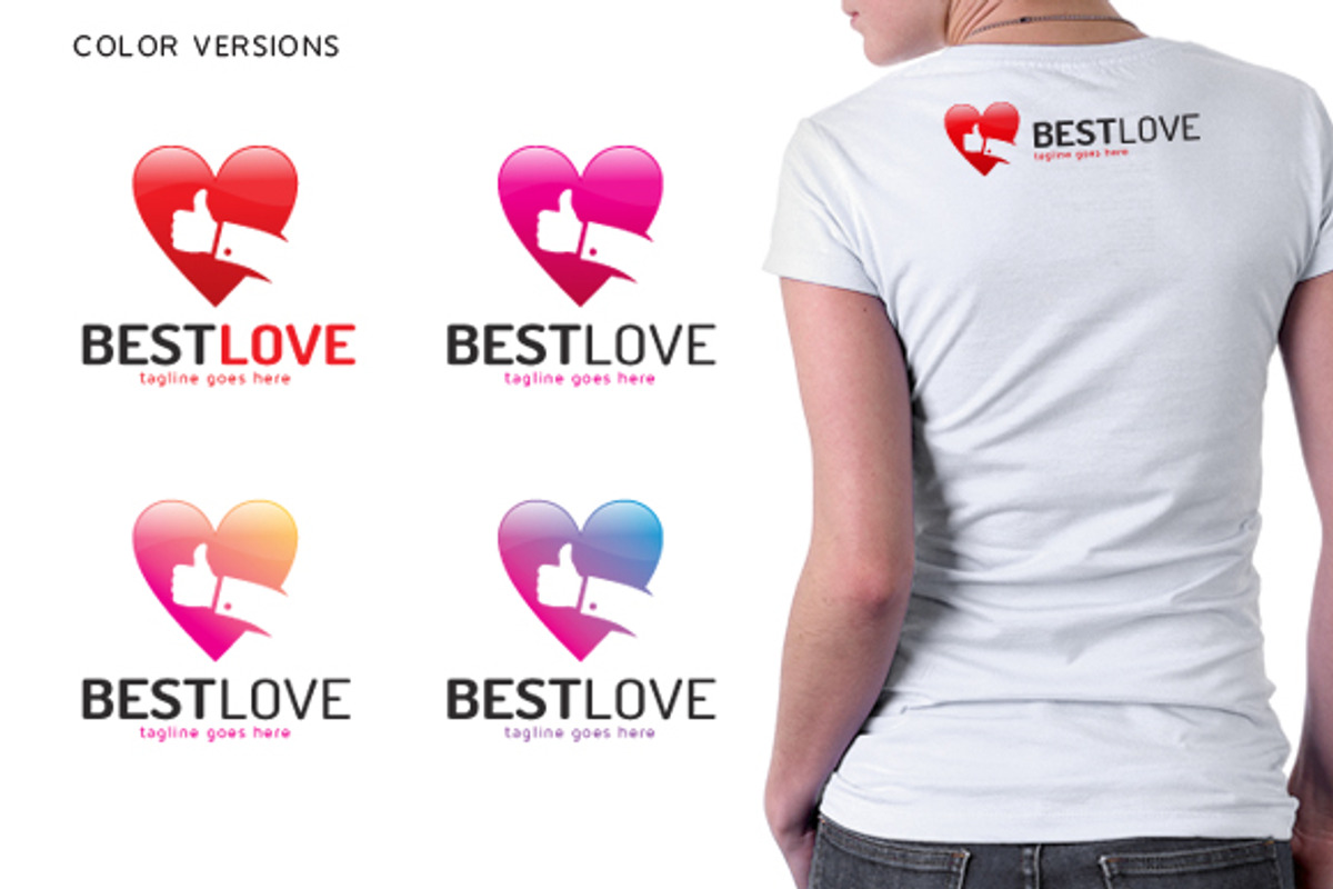 Best Love Logo Template, a Branding & Logo Template by gunaonedesign
