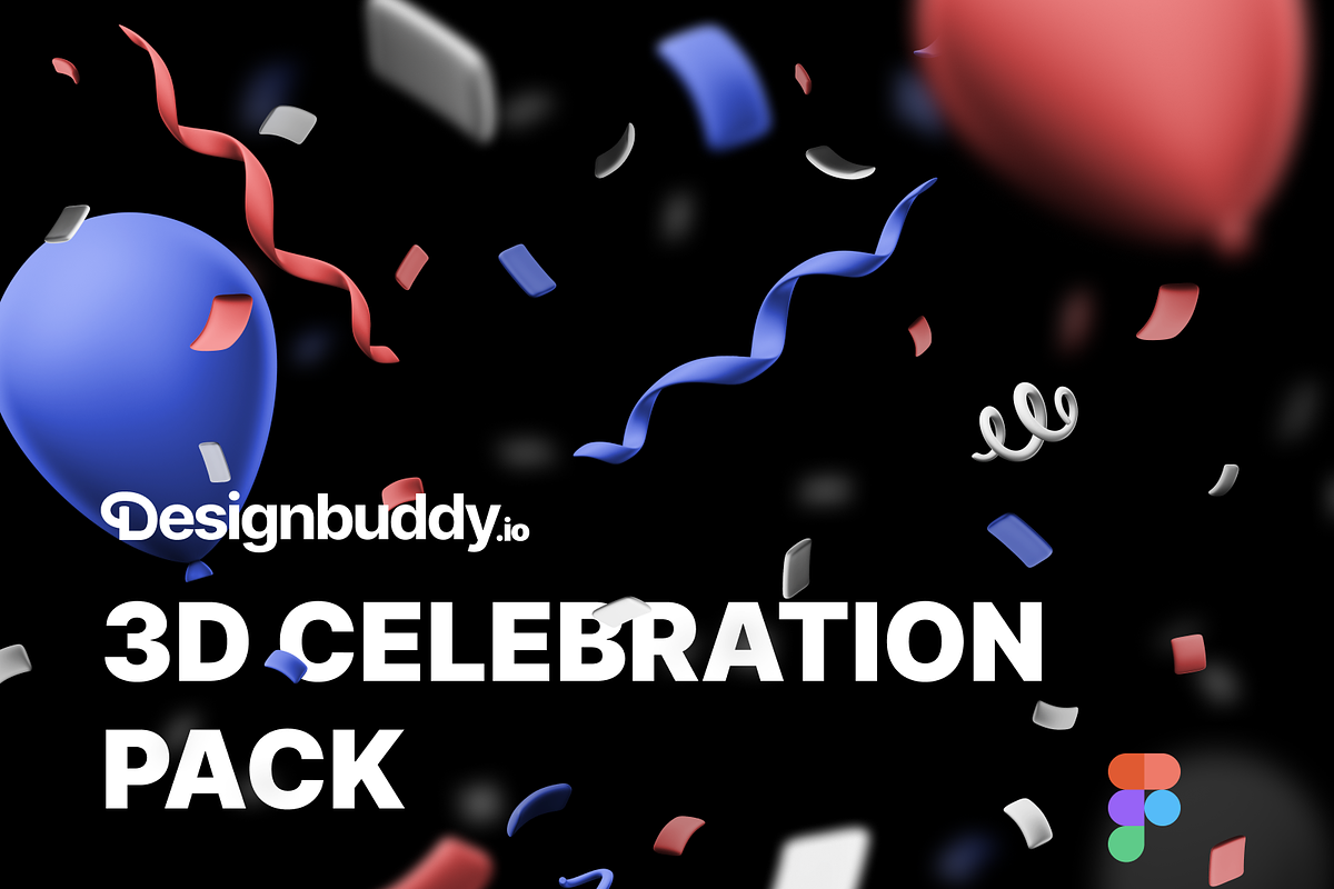 3D Celebration pack for Figma