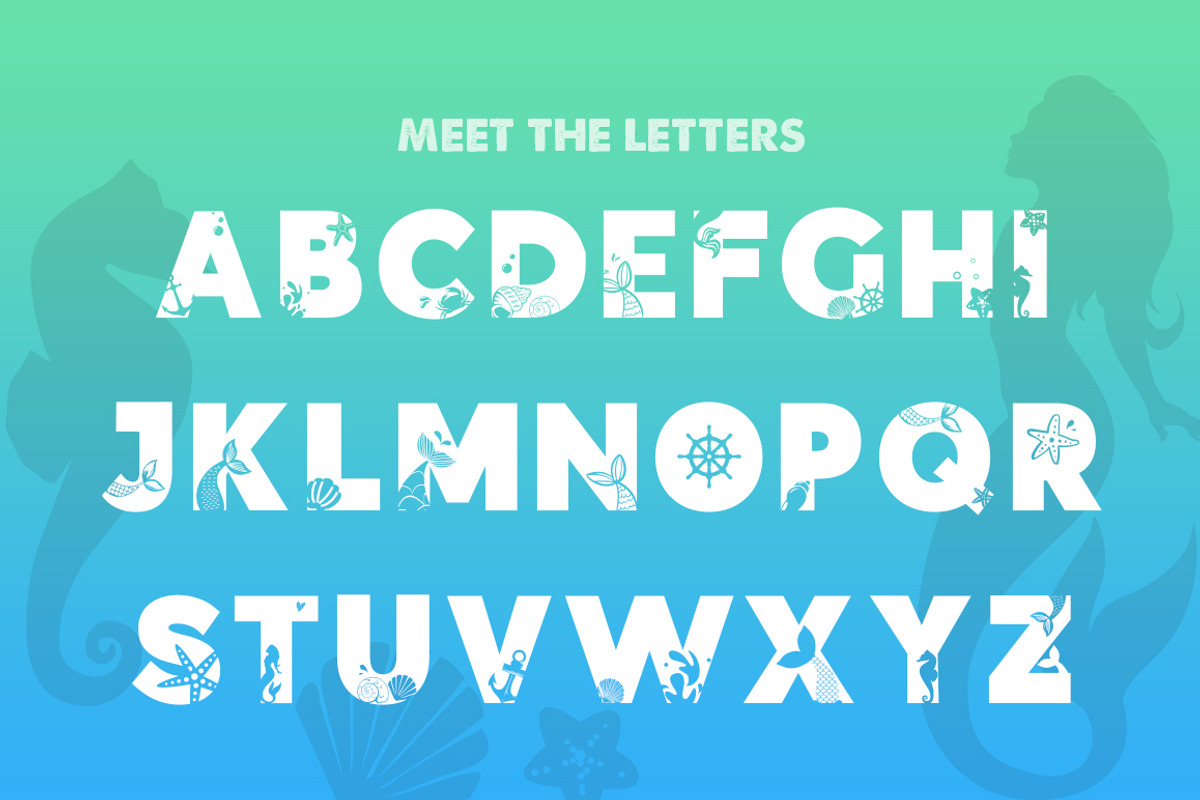 Mermaid Font Duo, a Font by Salt & Pepper Designs