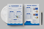 Summer Food Menu Design Layout