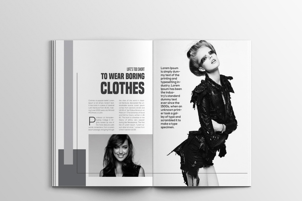 Divider Magazine Templates, a Magazine Template by MRI STUDIO