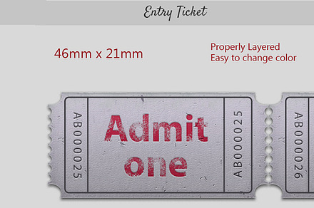 Entry Ticket, an Object Graphic by Addmasala