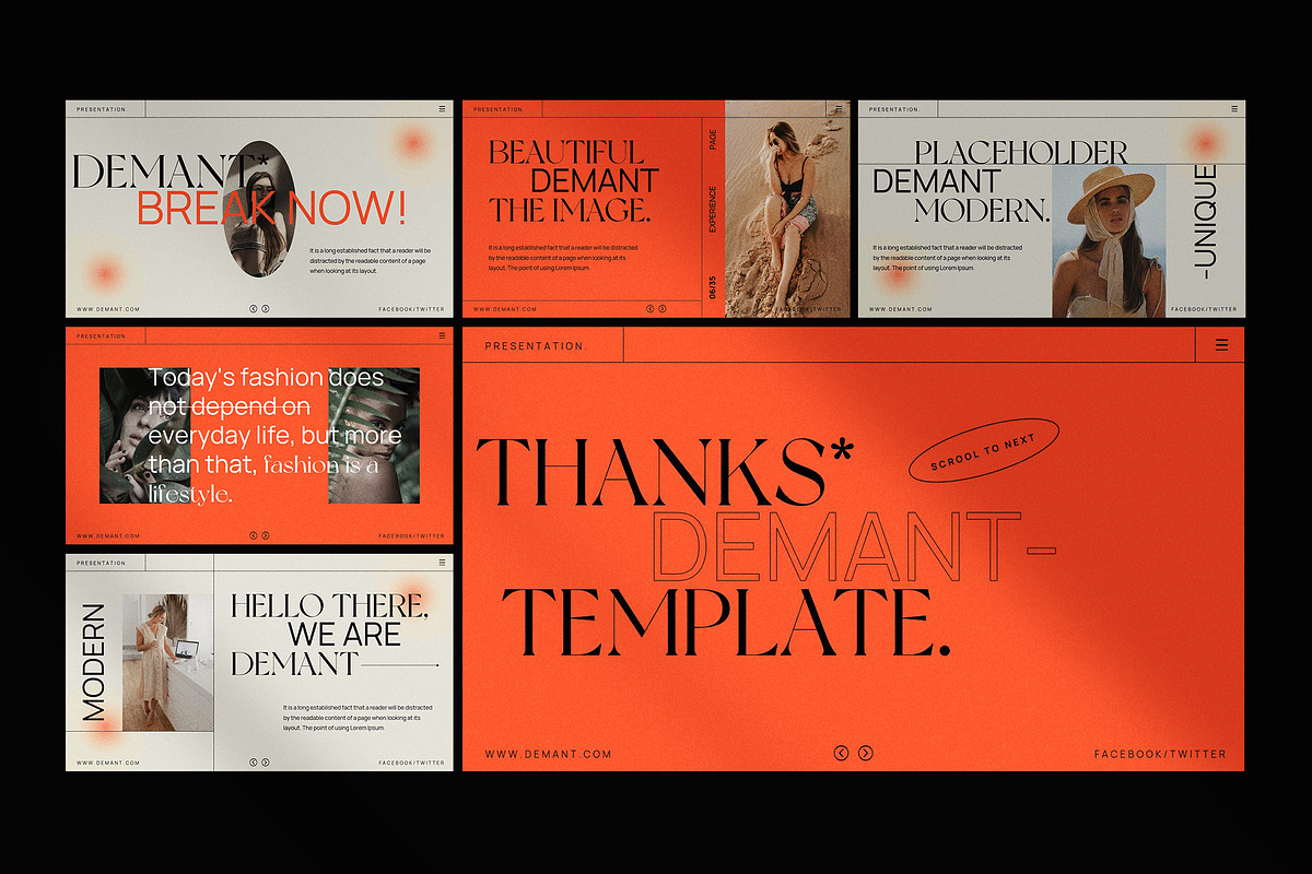 Demant - Powerpoint Presentation, a Presentation Template by Creavora