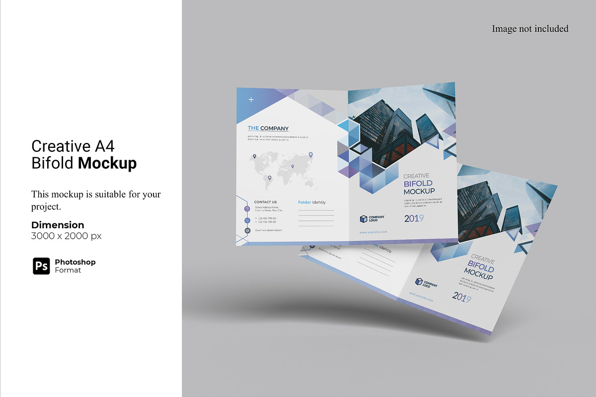 Creative A4 Bifold Mockup