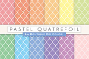 Pastel Quatrefoil Digital Papers | Graphic Patterns ~ Creative Market