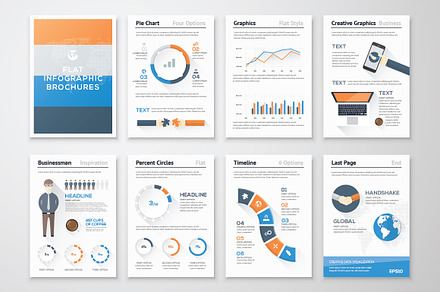 Infographic Brochure Elements 15, a Work Illustration by Infographic ...