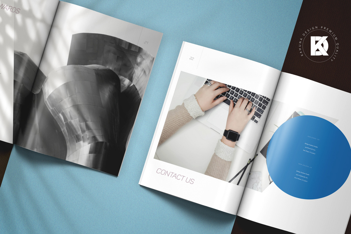 Blue Project Proposal, a Stationery Template by Kahuna Design