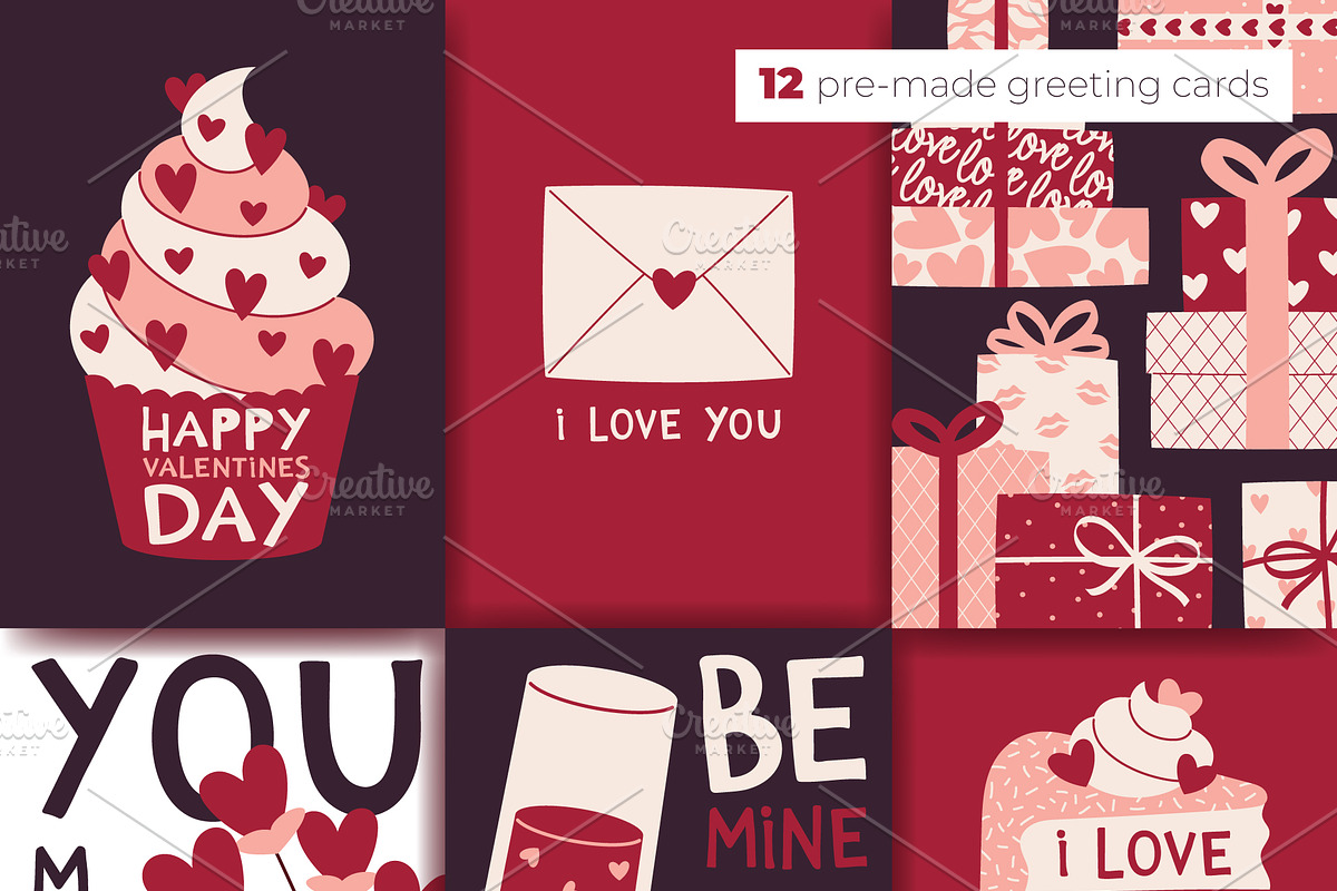 Valentines Clipart, Cards & Patterns