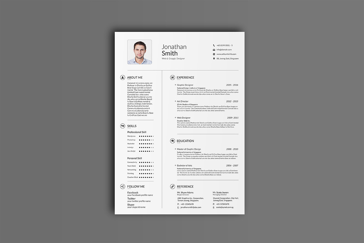 Simple Resume, a Resume Template by artisanHR