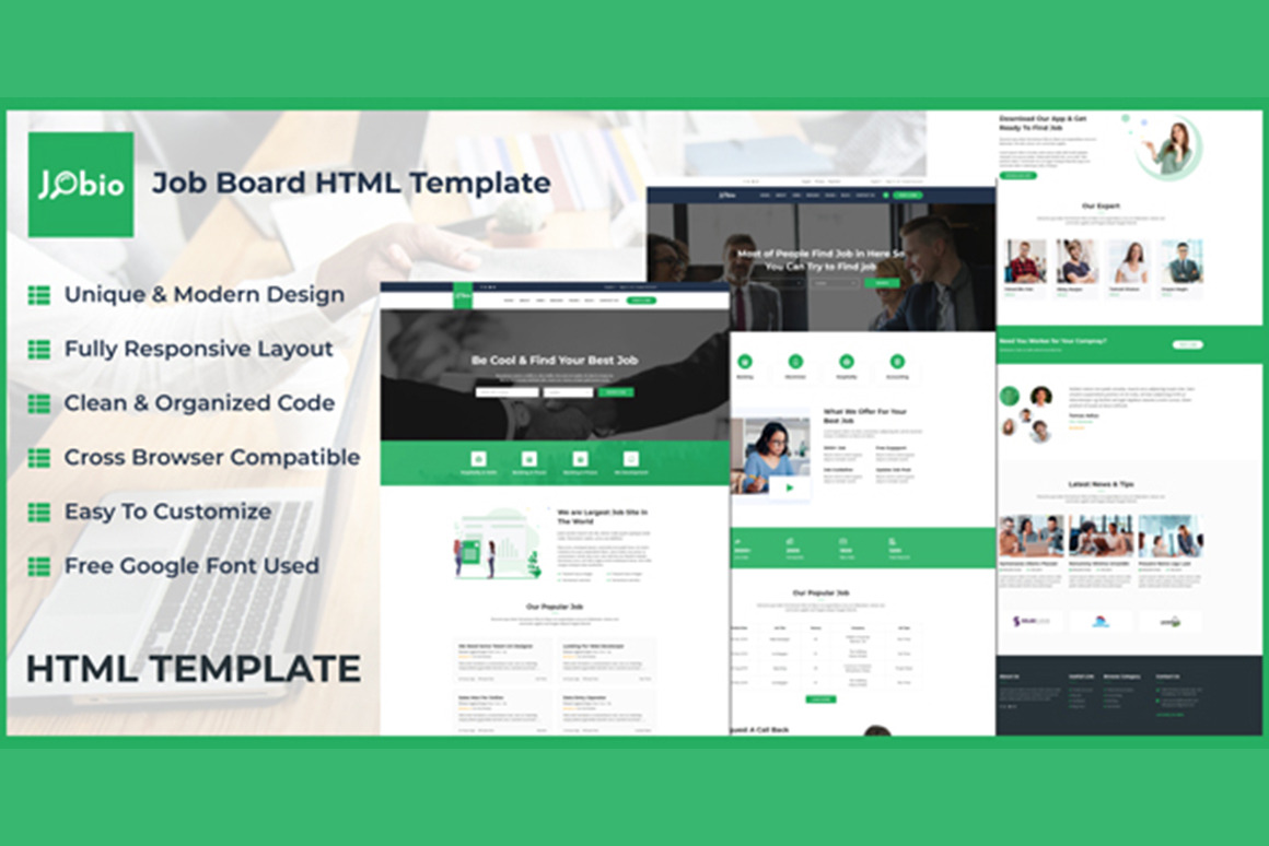 Jobio - Job Board HTML Template, a HTML Template by THESOFTKING
