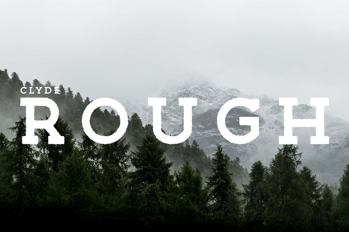 Clyde | A Vintage Slab Serif Family, a Slab Serif Font by Zone 6