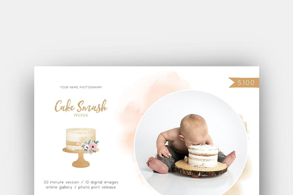 Cake Smash Session Template, a Social Media Template by Always Templates