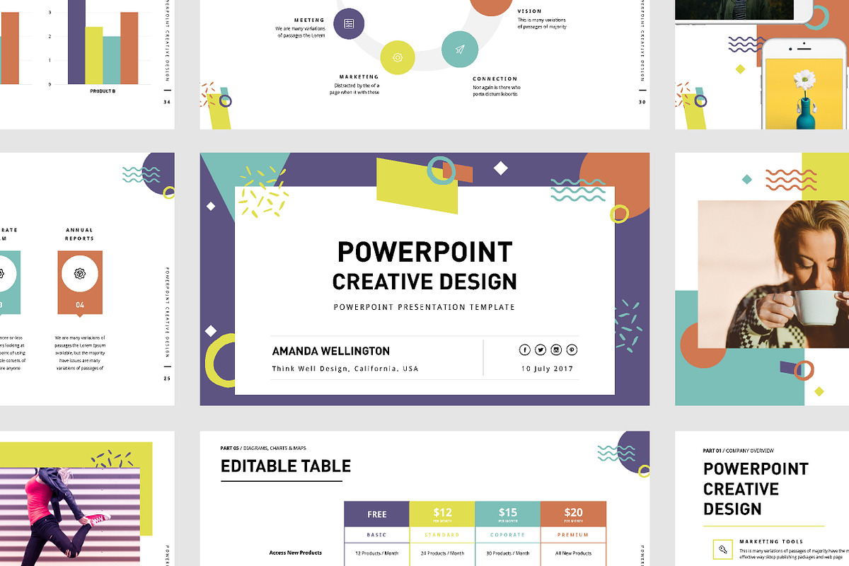 PowerPoint Creative Design Template, a Presentation Template by Wipavee