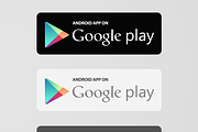 App Store & Google Play Buttons x2, a Templates & Theme by Jamie Peak