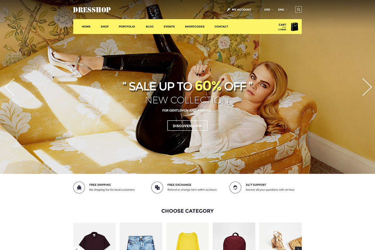 DresShop - Fashion WooCommerce Theme, a WordPress Template by WPThemeGo