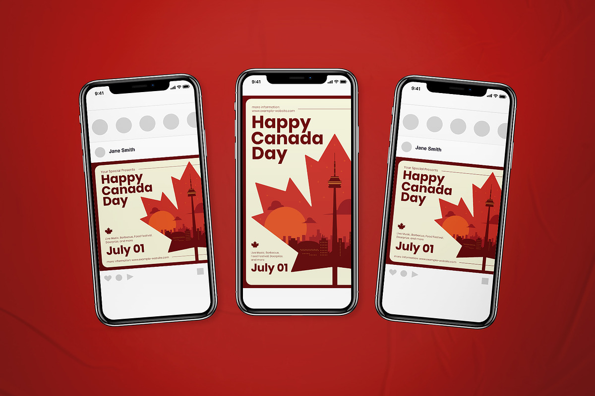 Canada Day Flyer Set, a Flyer Template by The Good Store | Creative Market