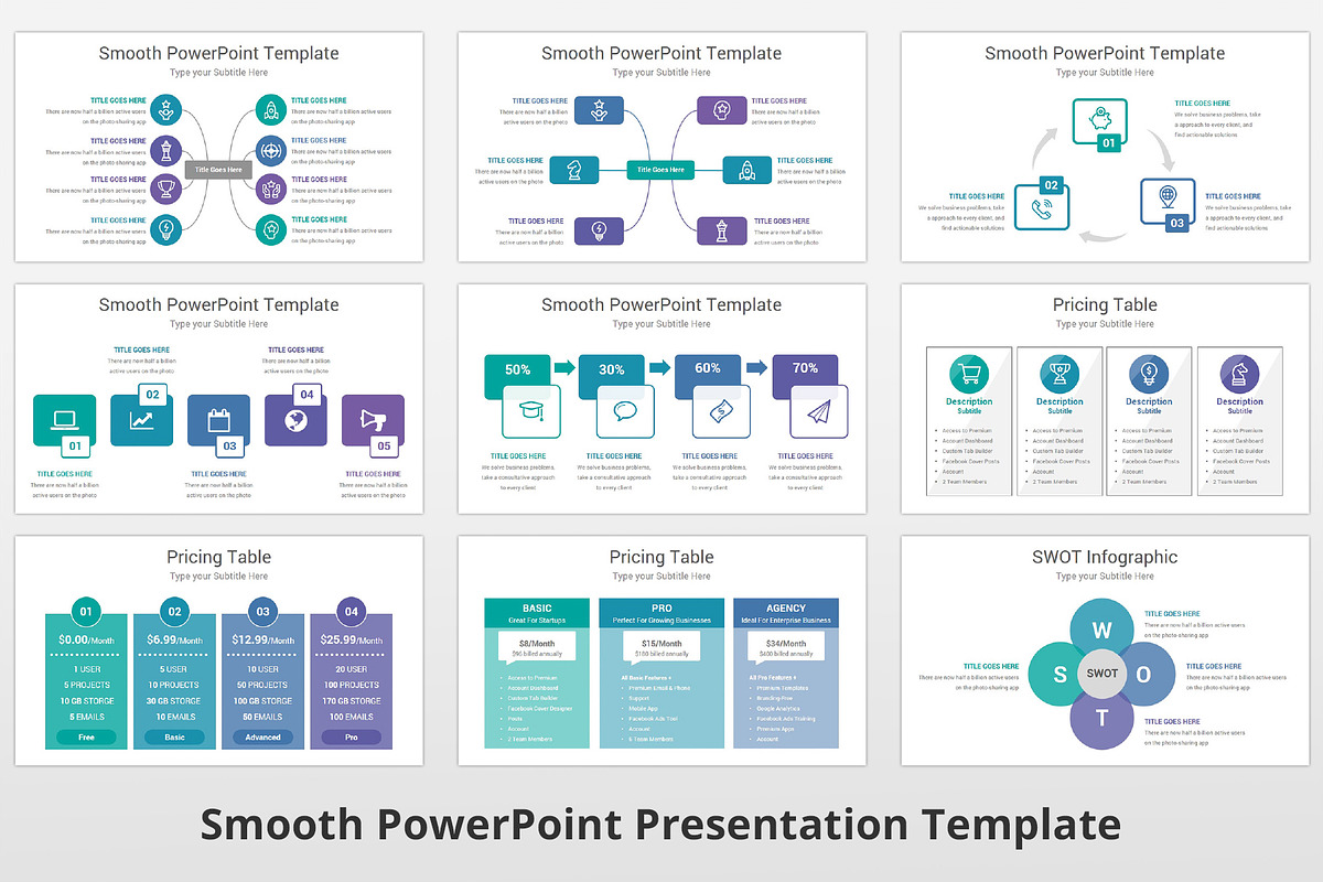 Smooth PowerPoint Template, a Presentation Template by GraphicStan