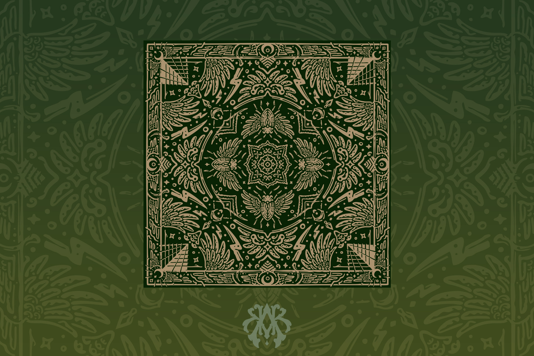 Egyptian Bug Scarab & Pyramid, a Pattern Graphic by Krizvector Artwork ...