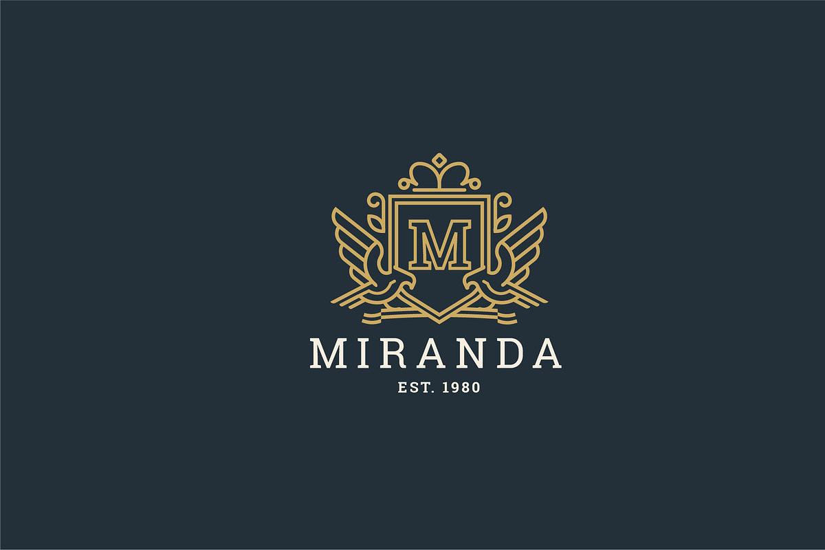 Letter M Logo - Heraldic,Crest Logo, a Branding & Logo Template by ...