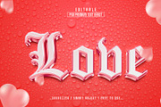 Love 3D Editable Text Effect style | Layer Styles ~ Creative Market