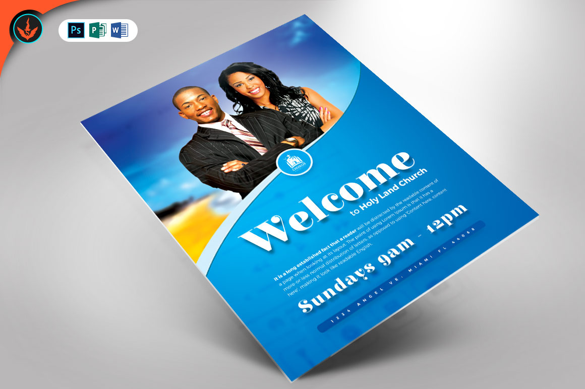 Church Welcome Cover Template, a Flyer Template by SeraphimChris