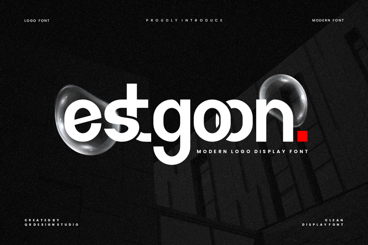 Estgoon - Modern Logo Font, a Sans Serif Font by QR Design Studio