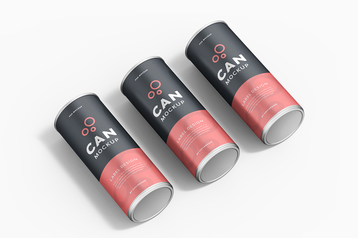 Can Mockup, a Mockup by UnicDesign