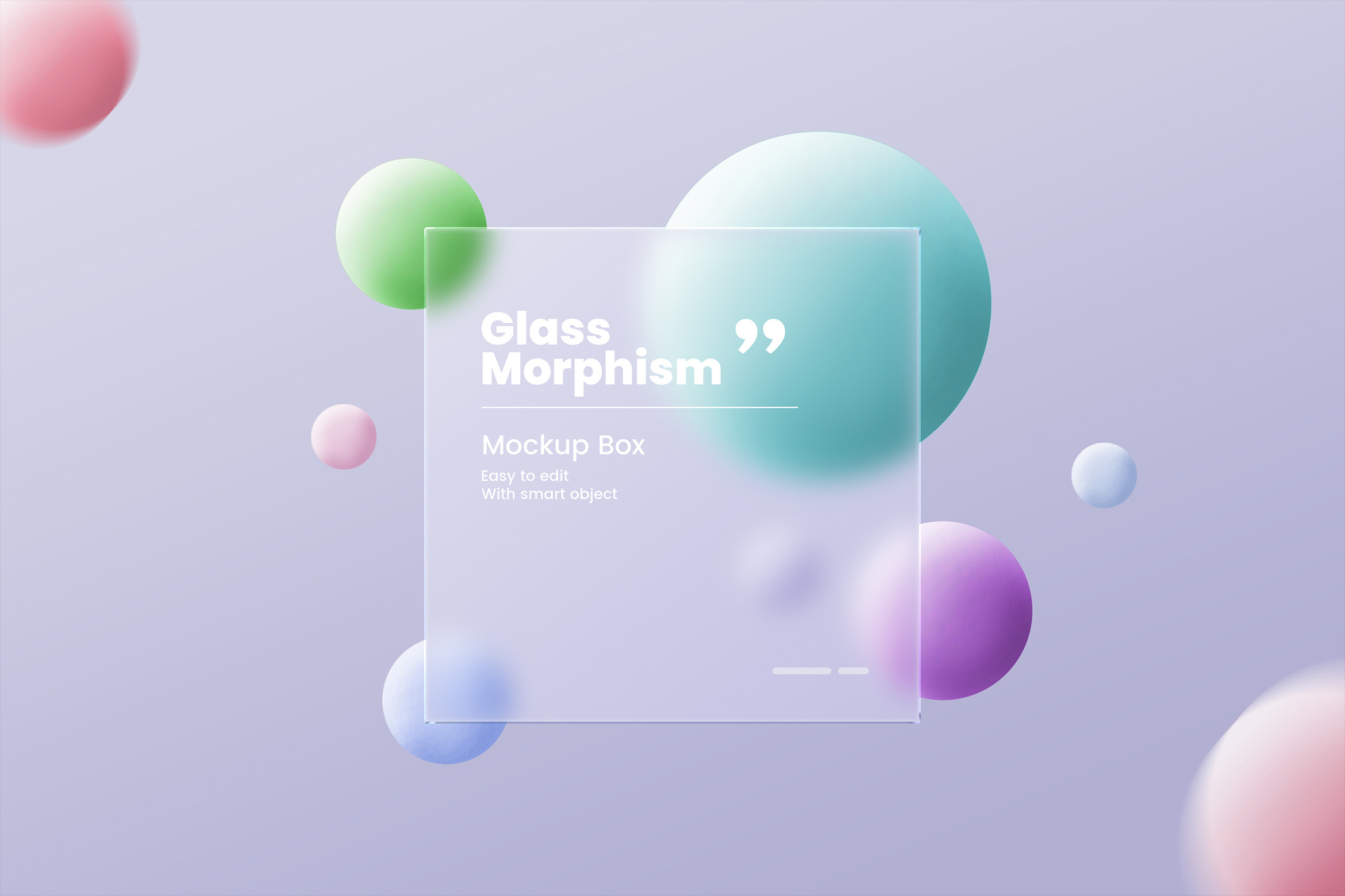 Interface 3D Effect Glass Morphism, a Device Mockup by Modaldesain