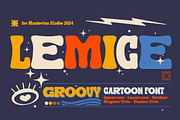 Lemice a Groovy Cartoon Font, a Handwritten Font by Rasiorise Studio