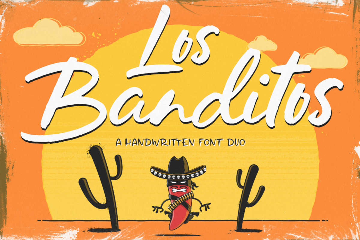 Los Banditos Font Duo, a Script Font by Ivan Rosenberg