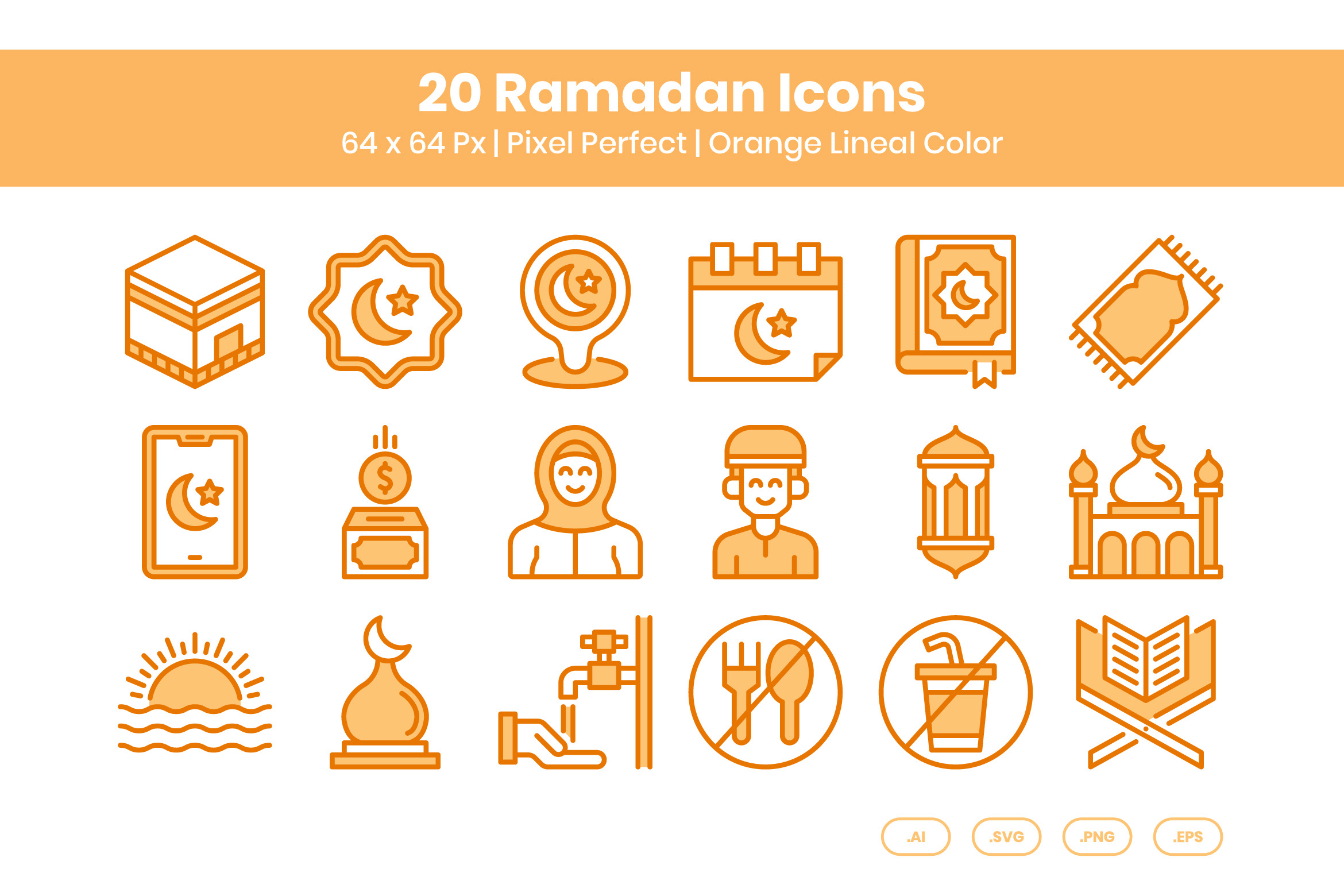 20 Ramadan - Lineal Color