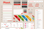 Shoppie Web UI Kit, an UI Kit Template by viktor.karvai