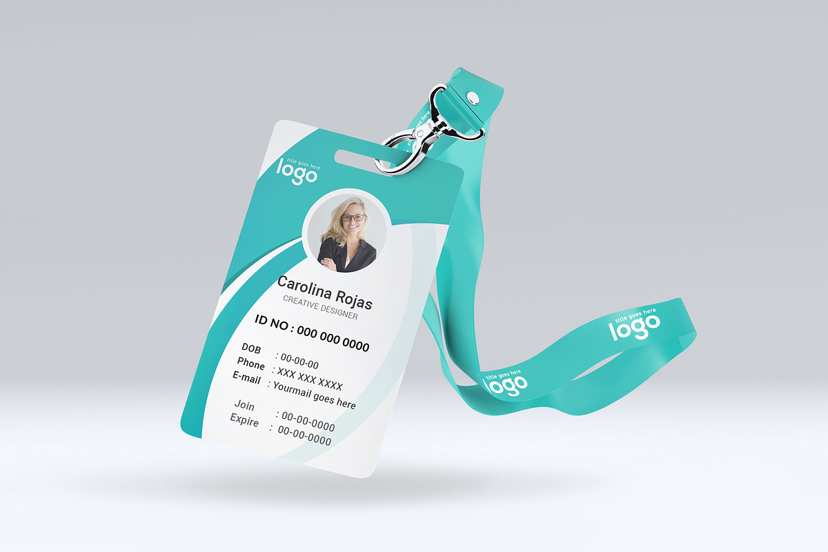 Identification or Id Card Design, a Stationery Template by ZAAS