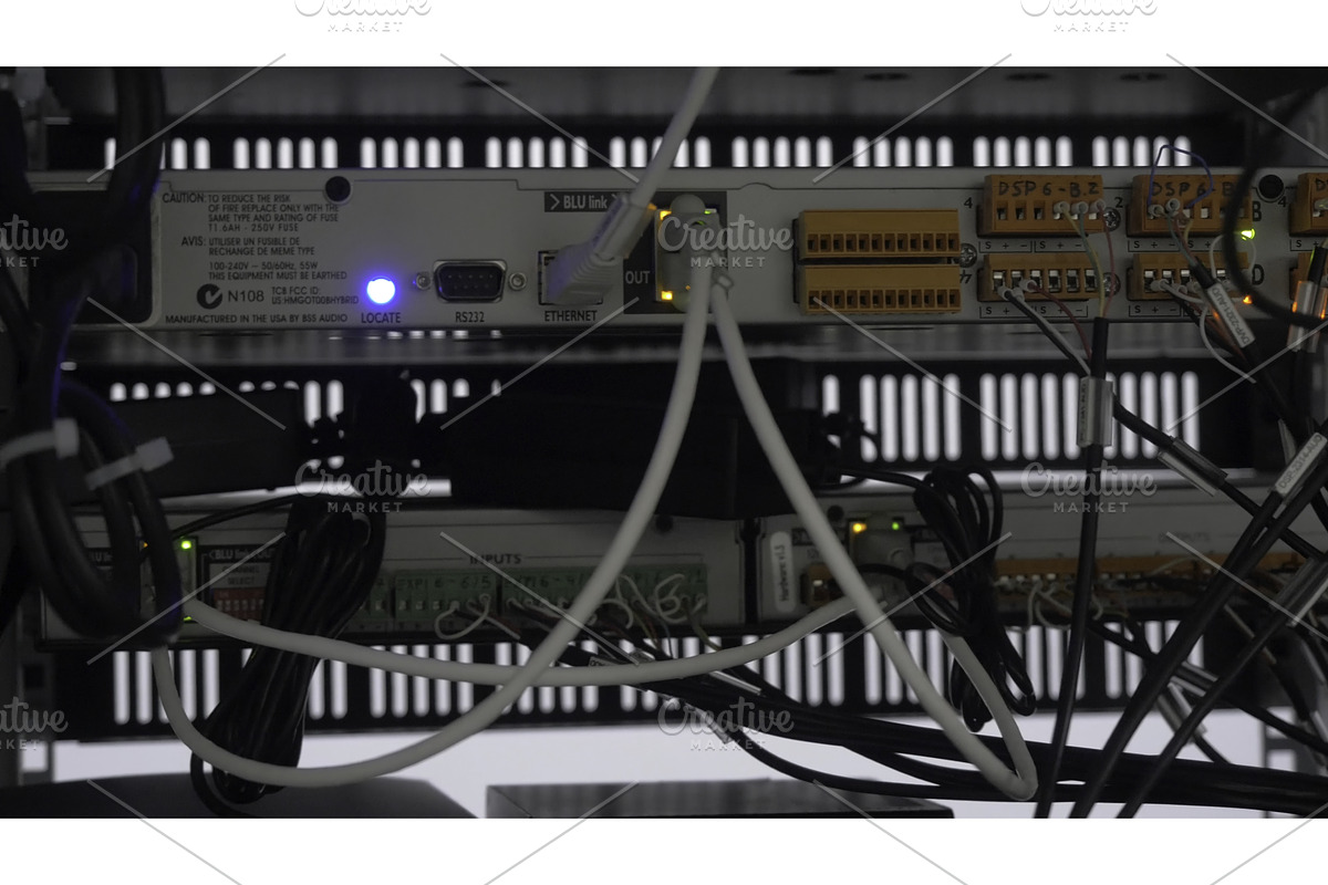 Back of the server installed in the, a Graphic by Media Whale Stock ...