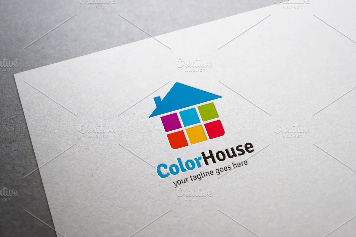 Color House Logo, a Branding & Logo Template by XpertgraphicD