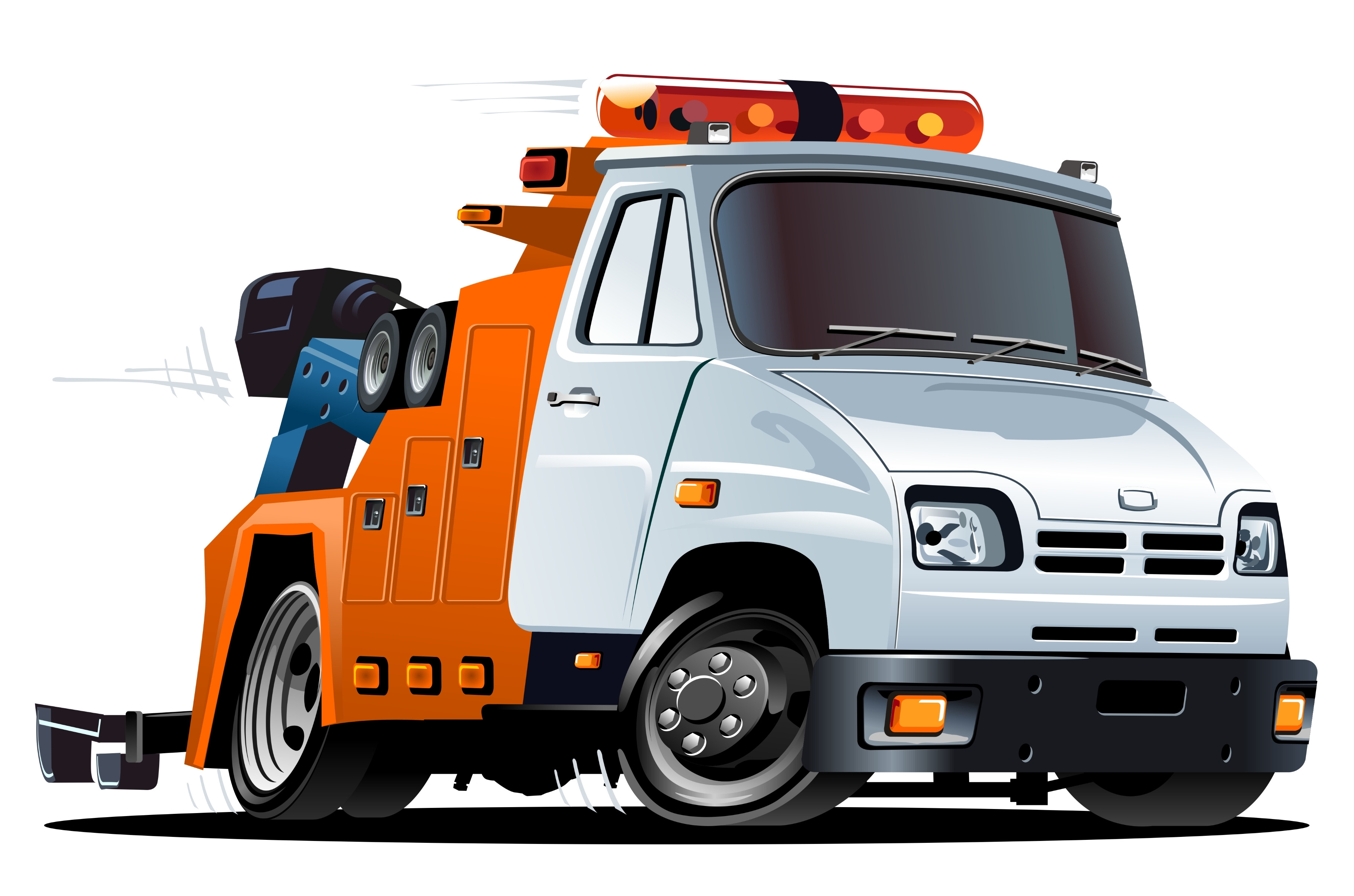 Cartoon tow truck | Transportation Illustrations ~ Creative Market