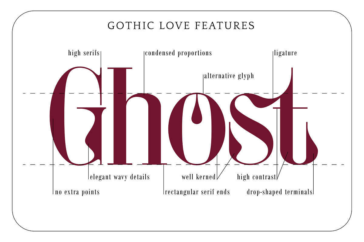 Gothic Love - Condensed Serif Font, a Serif Font by Struvictory.art