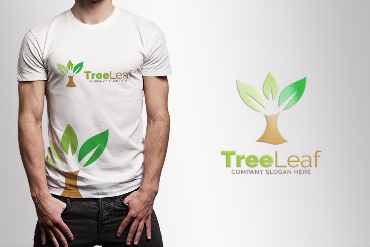 Tree Leaf Logo, a Branding & Logo Template by essegraphic