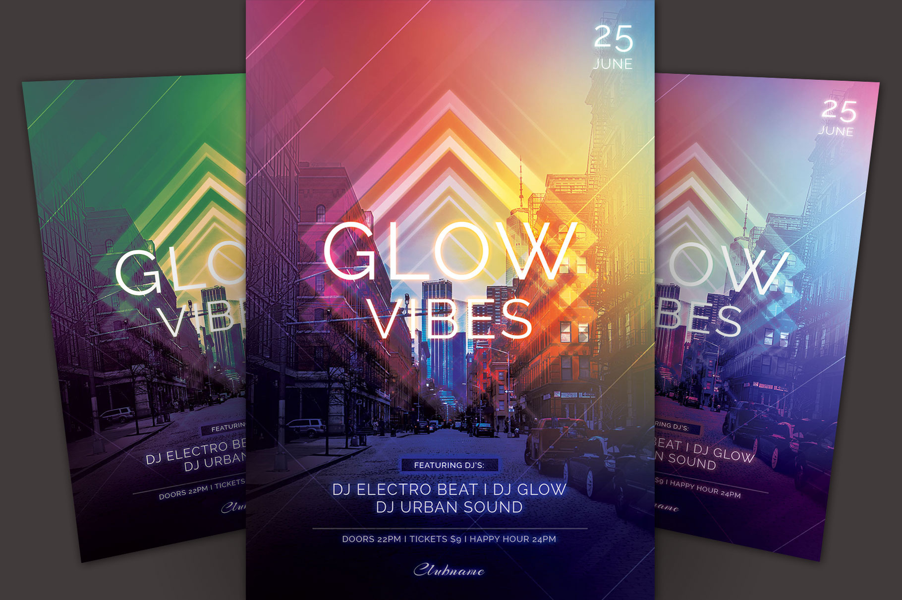 Glow Vibes Flyer, a Flyer Template by styleWish