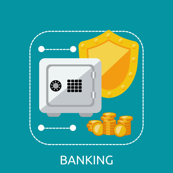 Banking Safe Protection Concept, a Finance Illustration by robuart