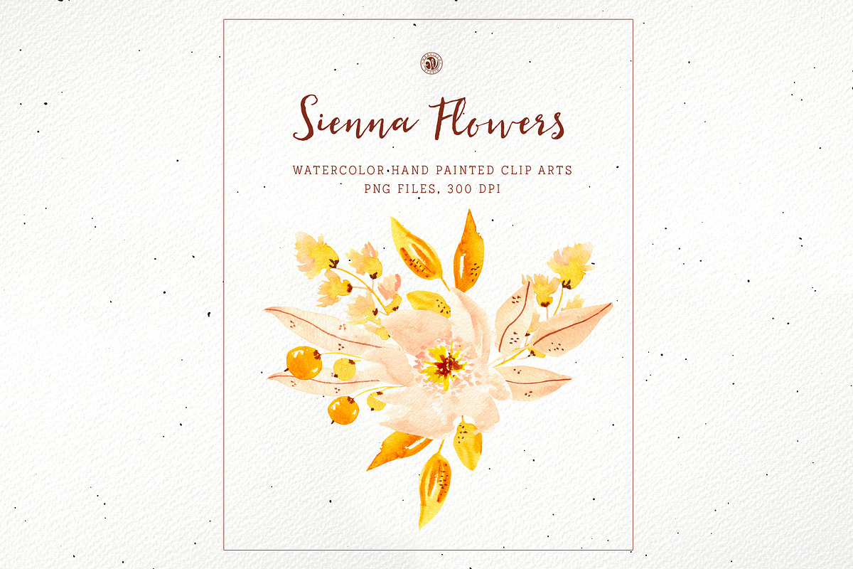 Sienna Flowers, a Decorative Illustration by Webvilla Studio