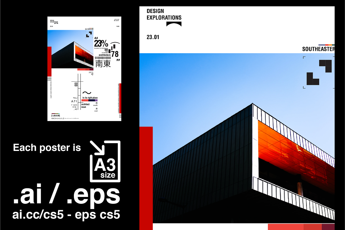 10 Editable Typographic Posters–AI&EPS