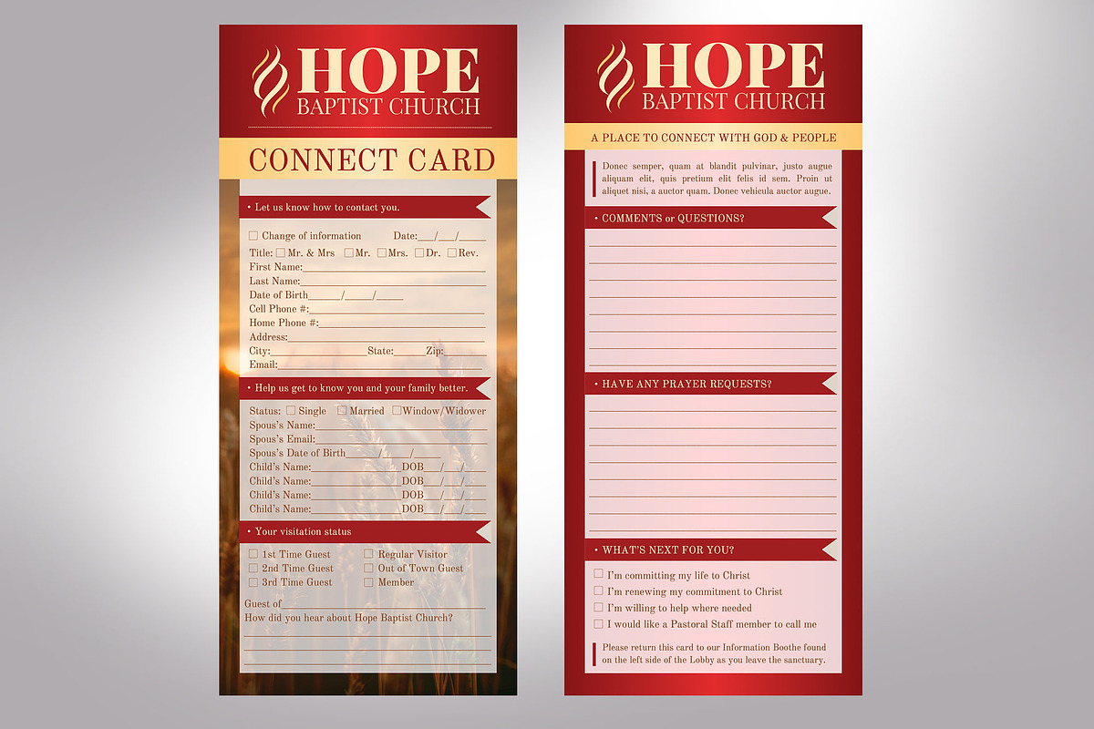 Connect Card Canva Template