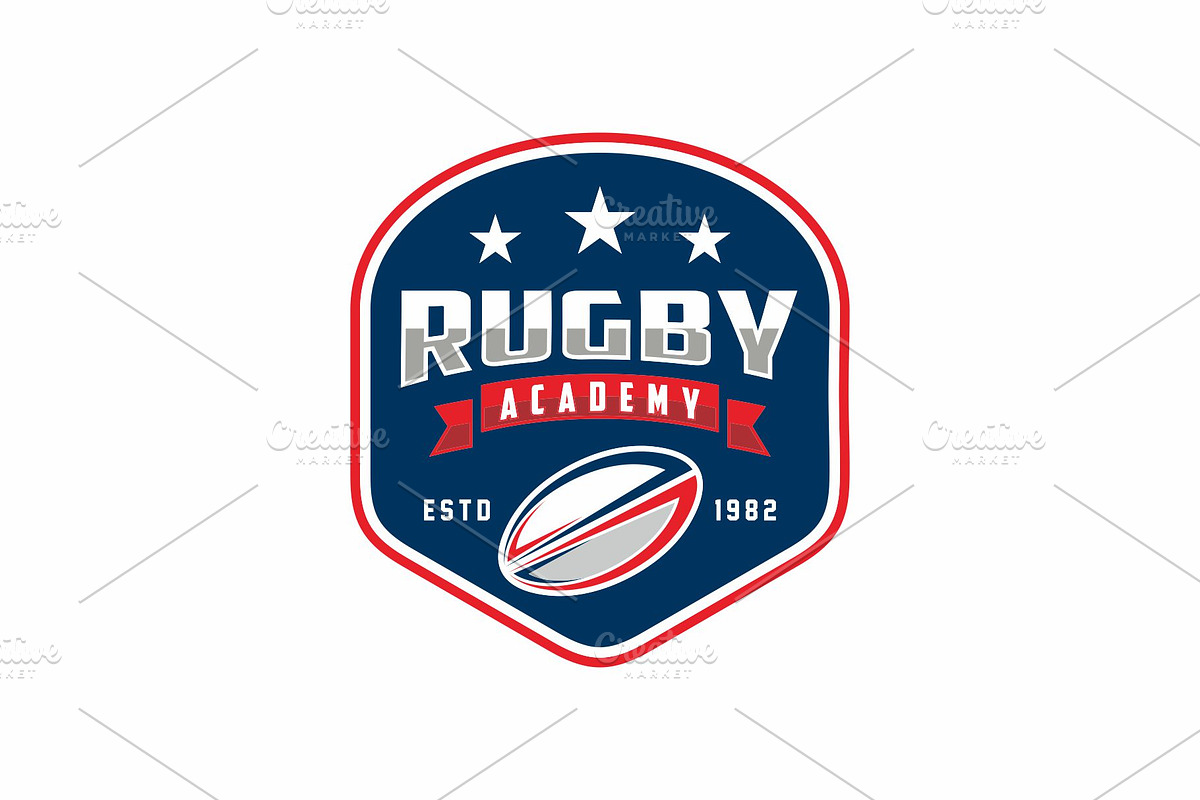 Rugby Club Emblem Logo Design, a Branding & Logo Template by swarnstudio